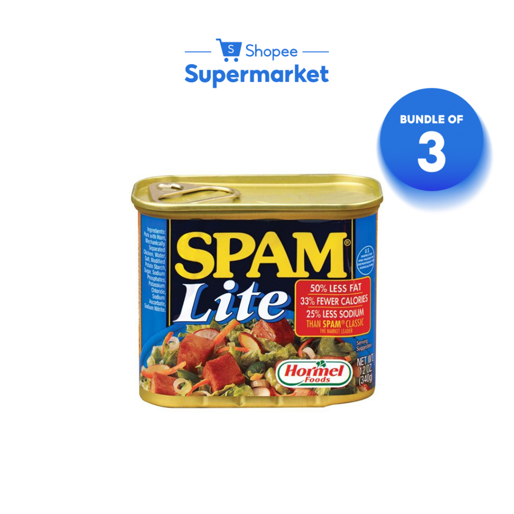 [Bundle of 3] SPAM Lite Luncheon Meat (12oz) | Shopee Singapore