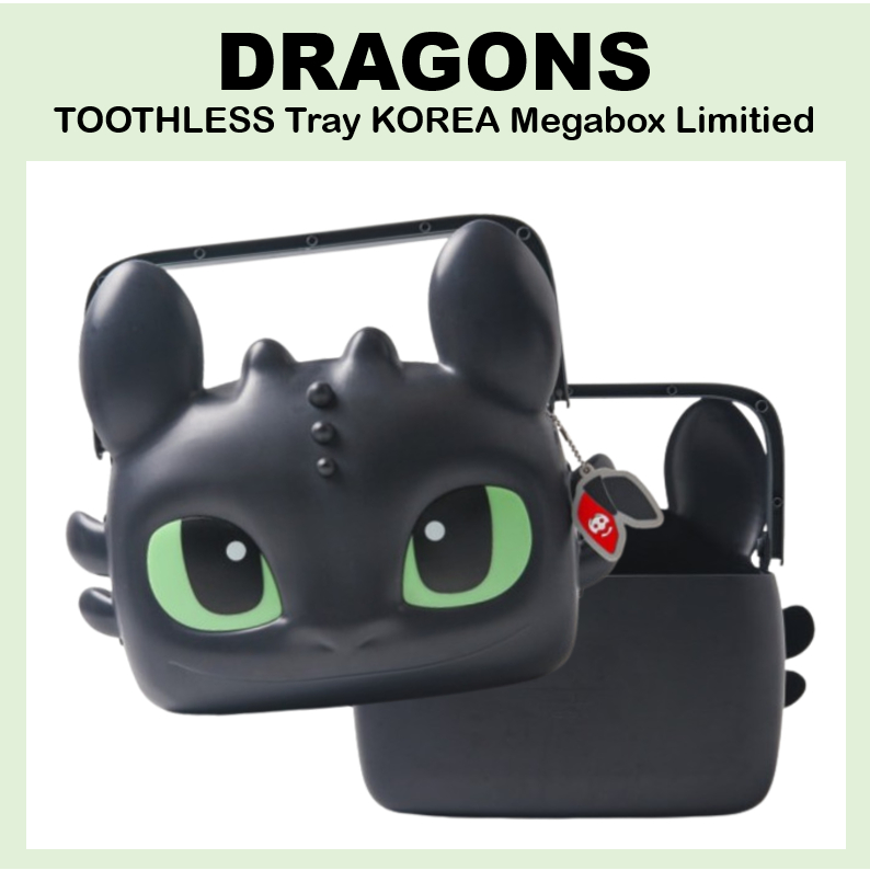 Dragons dreamworks Toothless Tray KOREA Megabox Limitied (carry Popcorn ...