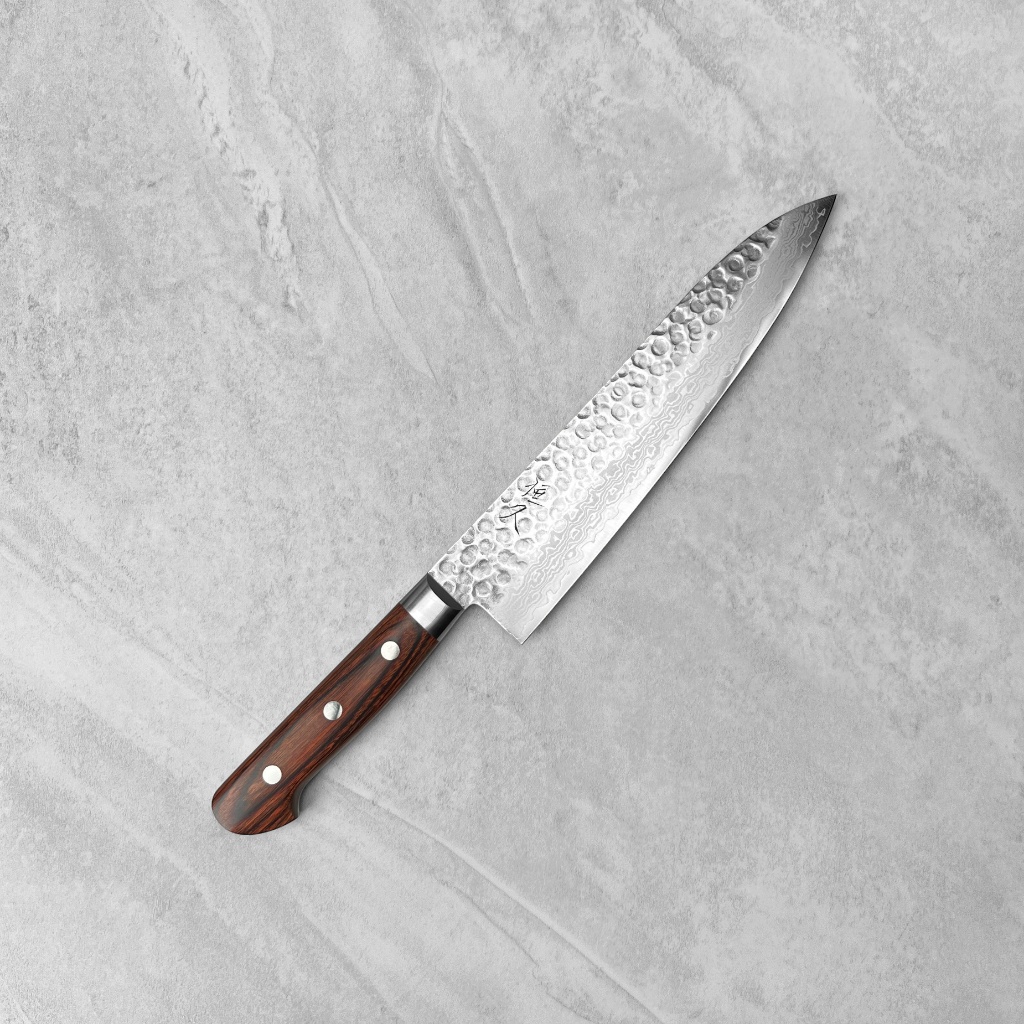 [Japan Made] Tsunehisa VG10 Tsuchime Damascus Brown Western Gyuto ...