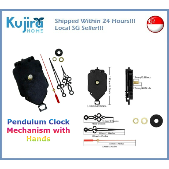 Kujira Homes - Quartz Wall Pendulum Clock Movement Mechanisms With ...