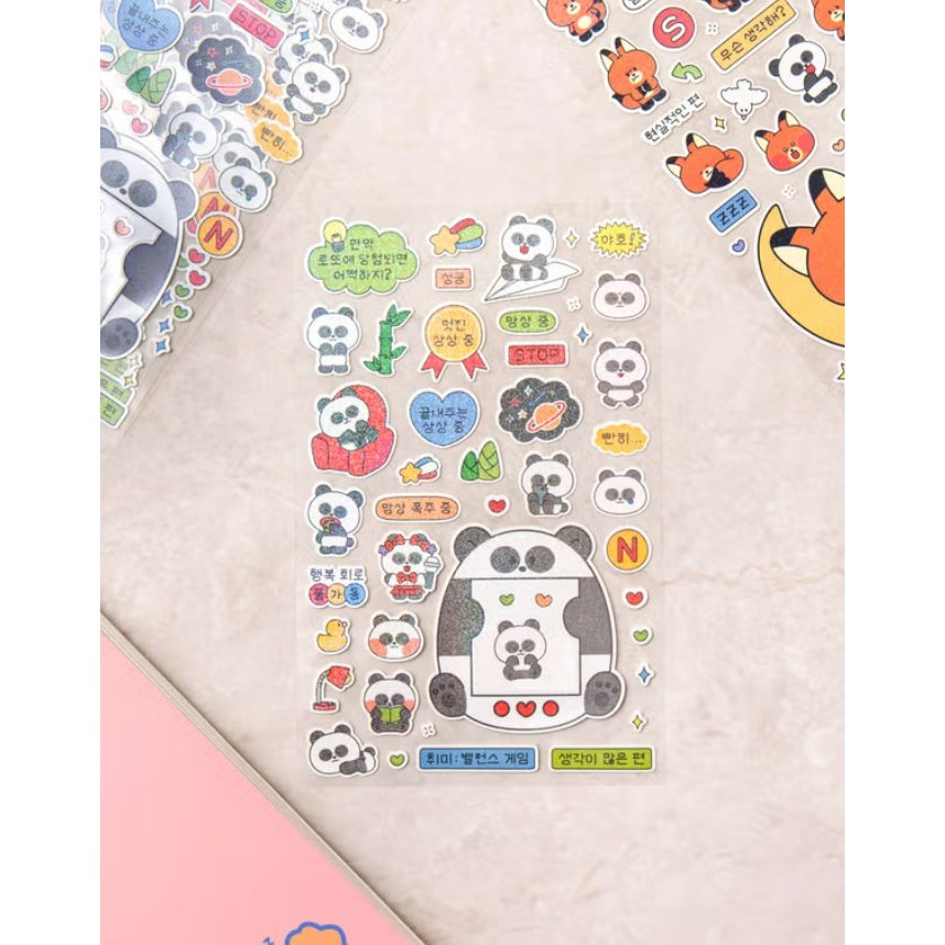 DAISO KOREA S/N Personality Type Stickers – 4 Sheets | MBTI-Inspired ...