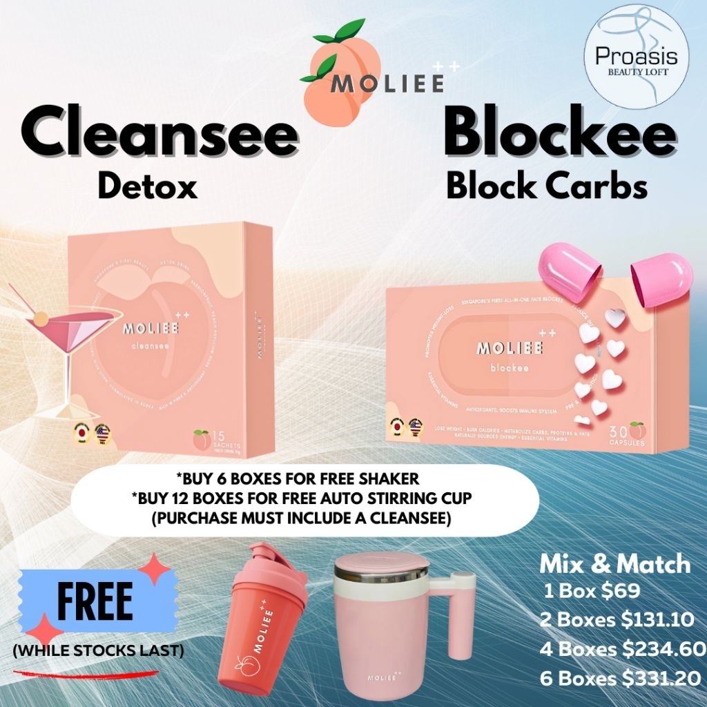 MOLIEE - Cleansee/Blockee for Detox, Slimming And Beauty (Block Carbs ...
