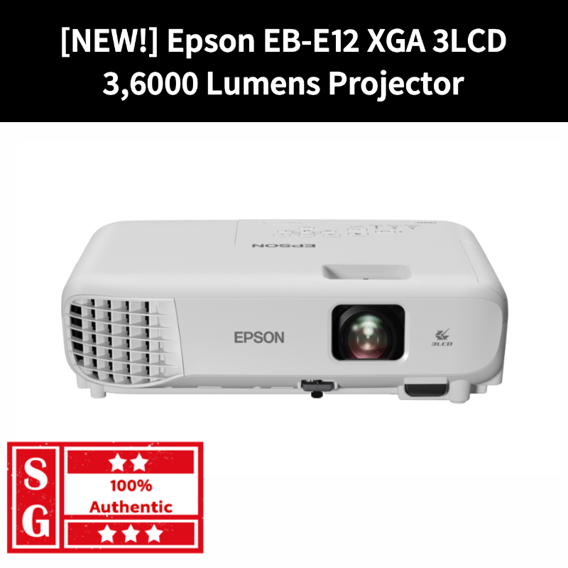 Epson EB-E12 XGA 3LCD Projector Office Projector Classroom Projector ...