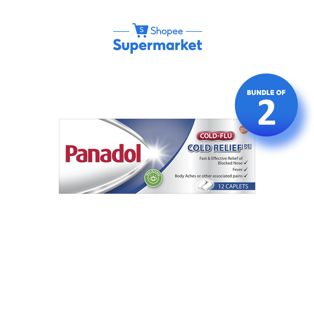 [Bundle of 2] Panadol Cold Relief for Fever and Blocked Nose (12 ...