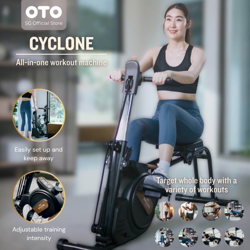 OTO Cyclone | Multi - Workout Machine | All in One Exercise Bike ...