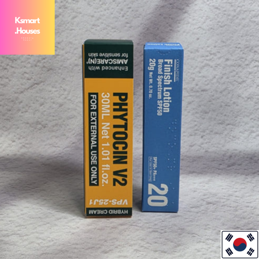 VQM Phytocin Hybrid Cream 30g & Conapidil Finish Lotion15g 15 SPF50+ PA ...