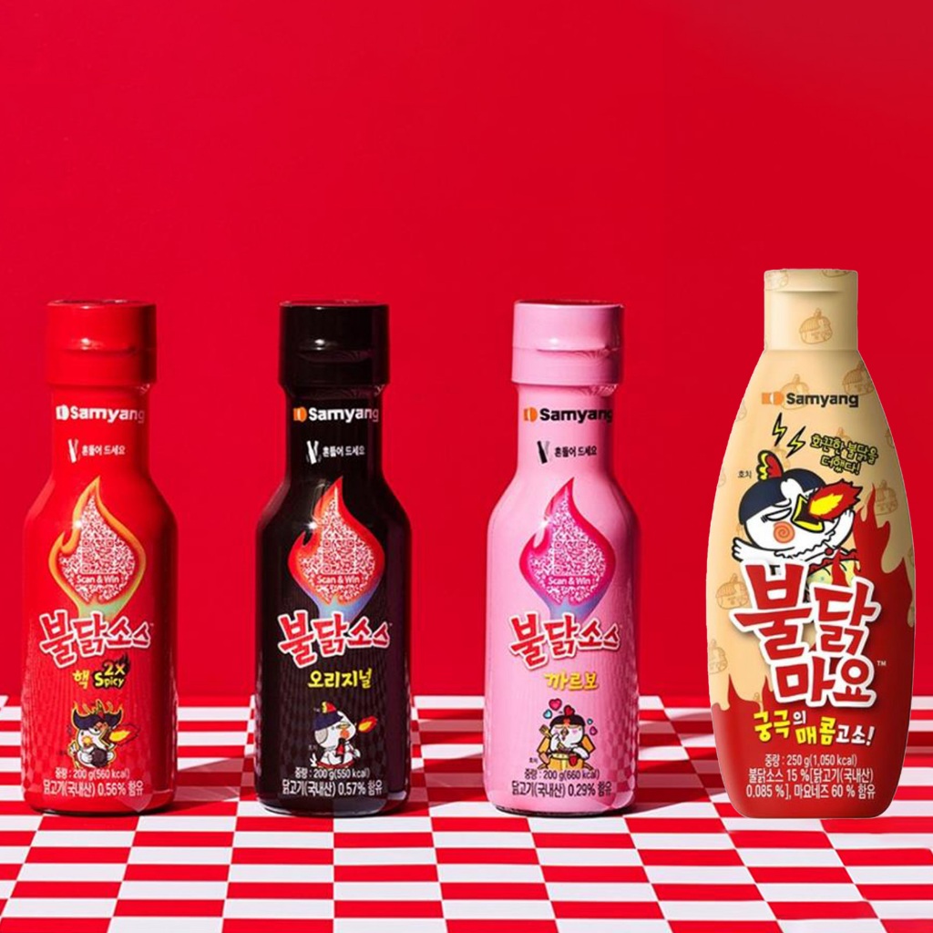 Samyang Buldak Sauce Series (4 Types) / Original, 2X Spicy, Carbo, Mayo ...