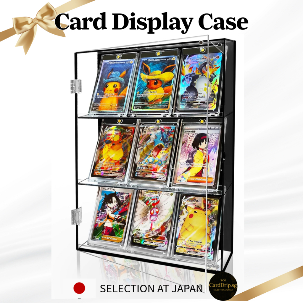 Acrylic Card Display Case – Holds 9 TCG Cards | UV Cut, Wall-Mount ...