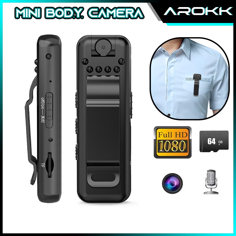 SG丨Mini Body Camera Pinhole Camera Pocket Camera Micro Camera 1080P ...