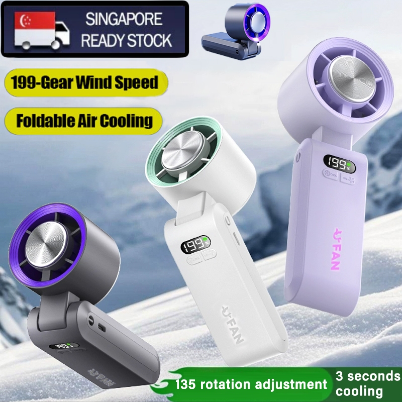 Mini Handheld Fan100-speed Regulation Turbofan High Speed Air Cooling ...