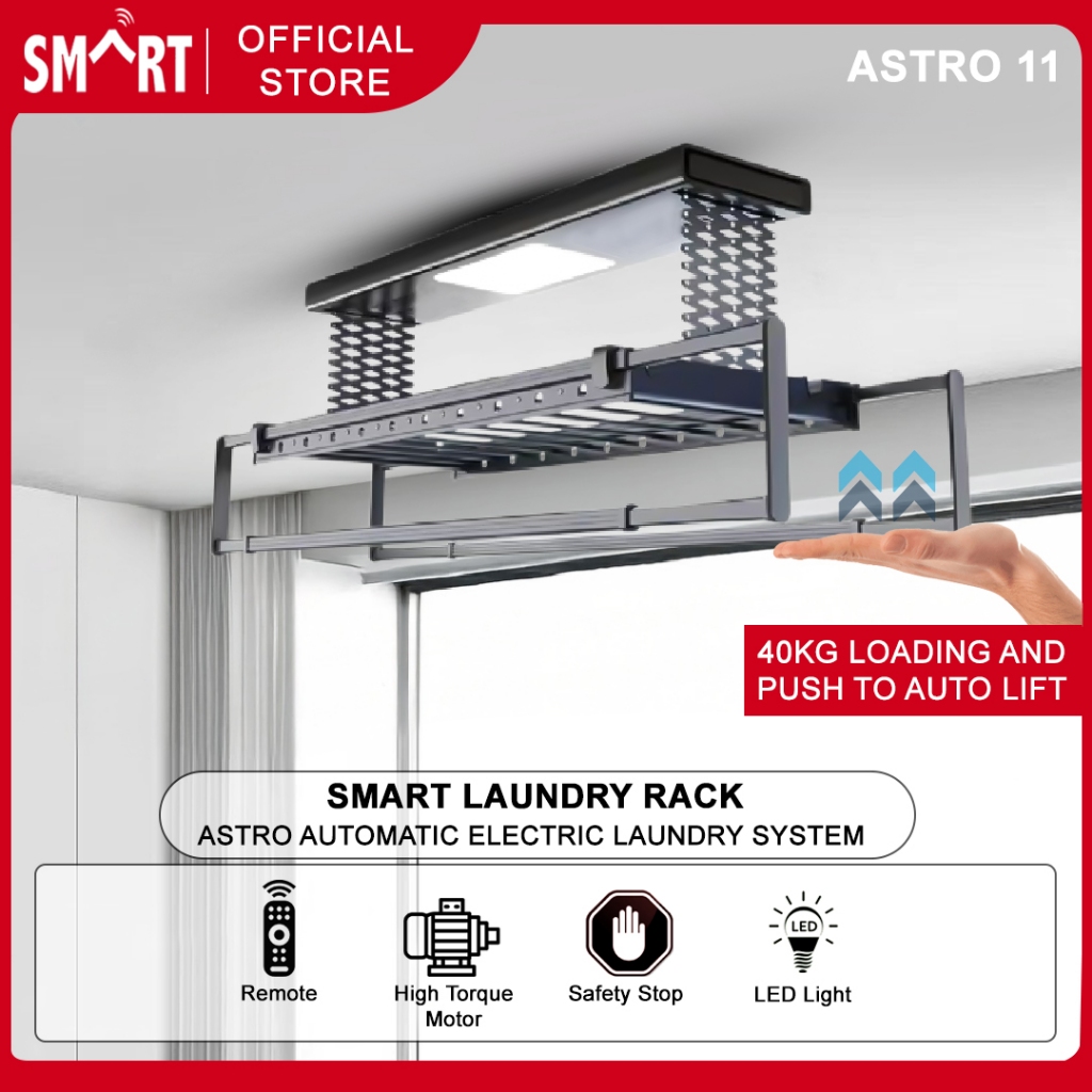 Automated Laundry Rack Smart System With Install / BTO Electric Clothes ...