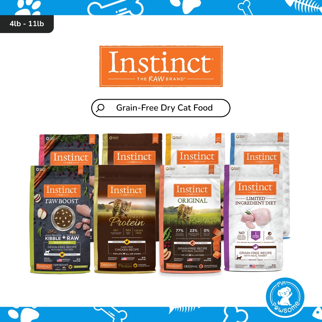 Instinct Grain-Free Original/ Limited Ingredient/ RawBoost/ Ultimate Protein Dry Cat Food ...