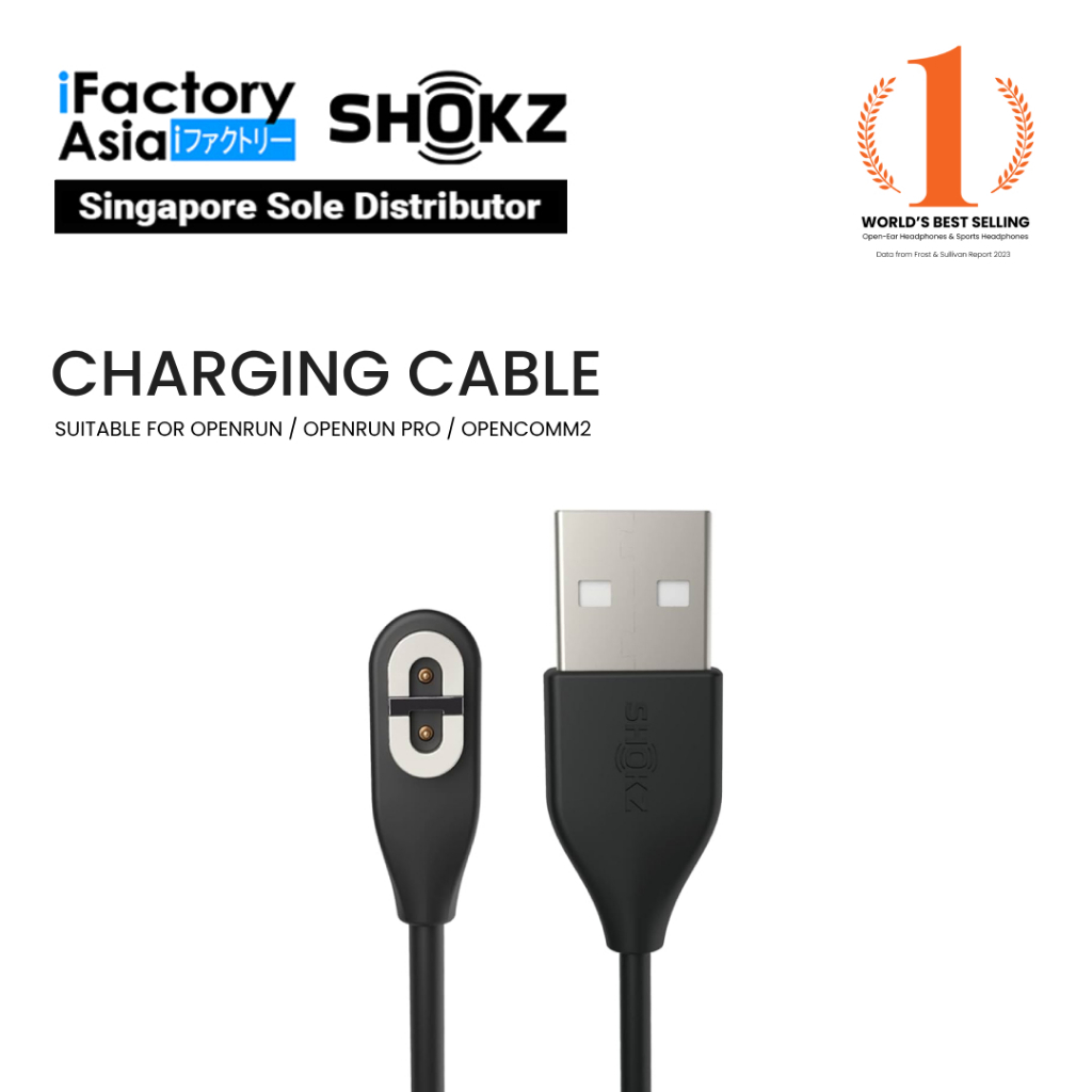 Shokz Magnetic Charging Cable (Suitable for OpenRun/OpenRunPro/OpenComm ...