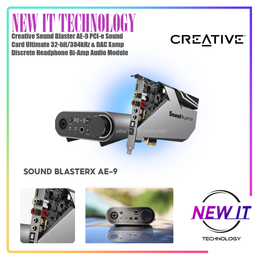 Creative Sound Blaster AE-9 PCI-e Sound Card Ultimate 32-bit / 384 kHz ...