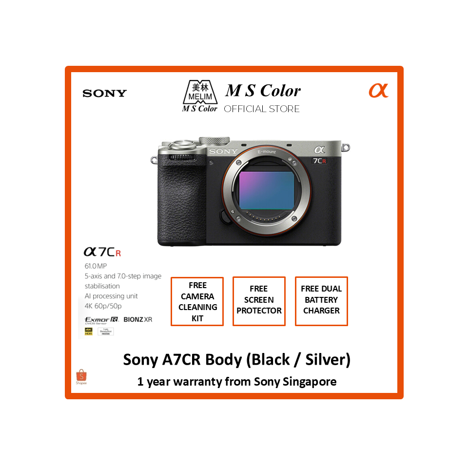 [READY STOCK + FREE GIFTS] Alpha A7CR Compact High Resolution camera ...