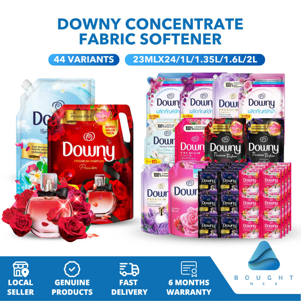 Downy Concentrate Fabric Softener - Premium Perfume, Long Lasting ...
