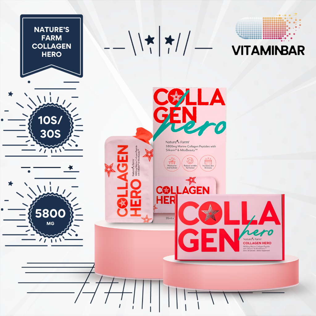 Nature’s Farm Collagen Hero 10s/30s – 5800mg Collagen, Skin Firmness ...