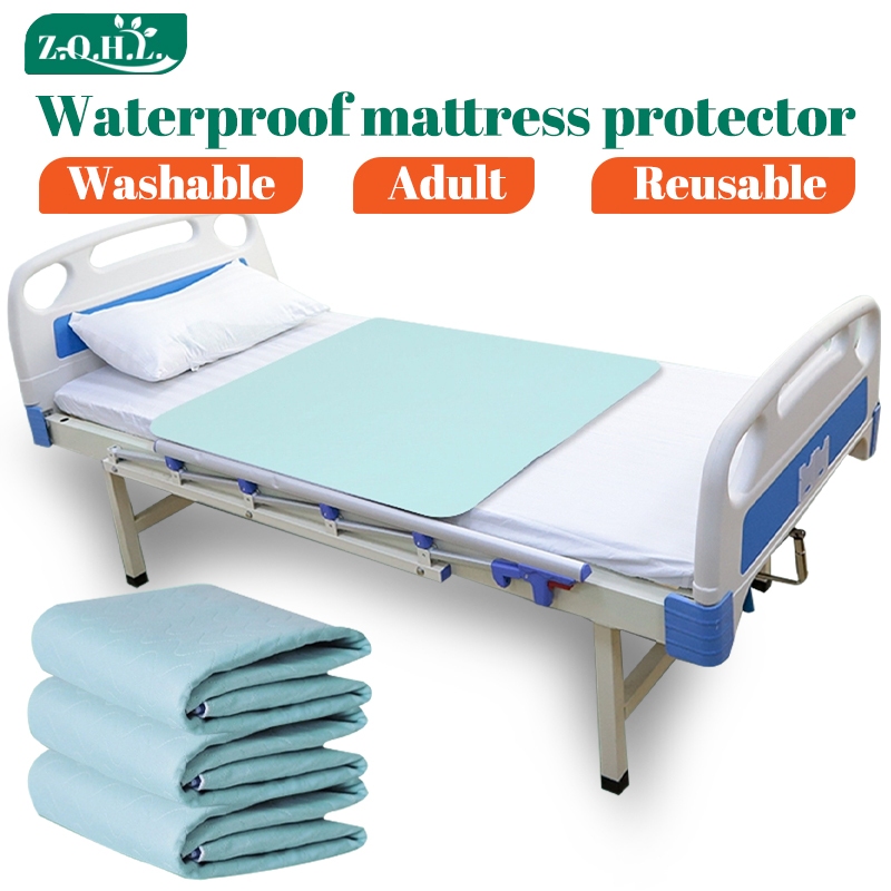 Waterproof mattress protector Reusable Incontinence Sheet washable ...