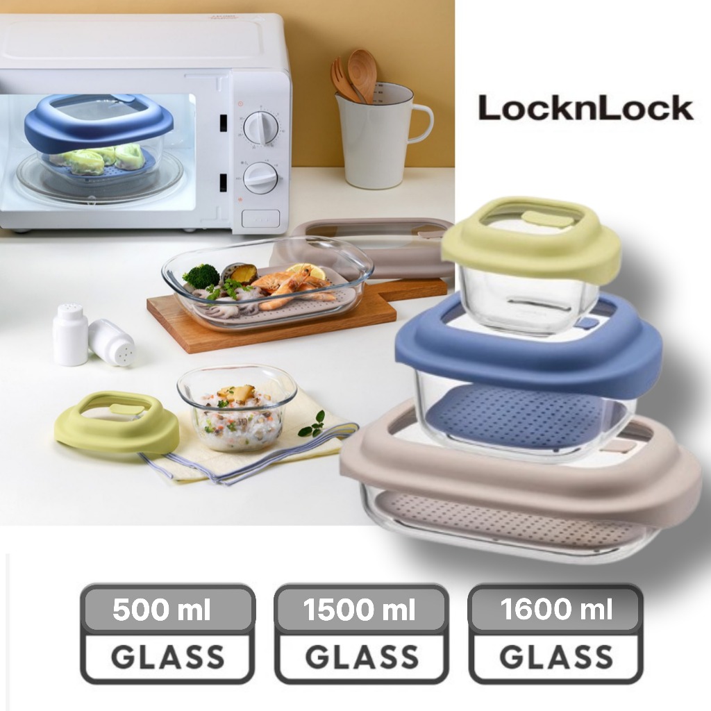 LocknLock Convenient Cooking Container 500ml 1.5L 1.6L Easy Meal Simple ...