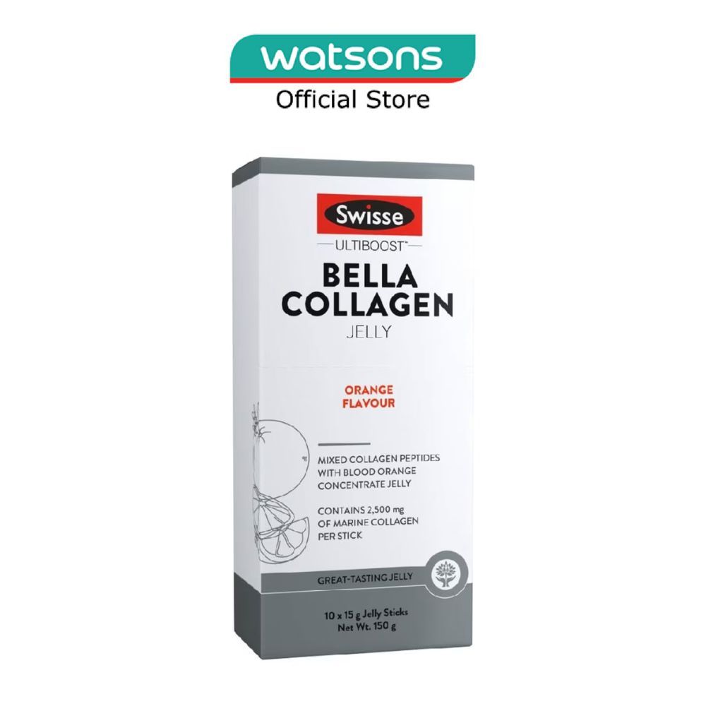SWISSE Bella Collagen Orange Flavour Jelly Sticks 15g x 10s (Mixed ...