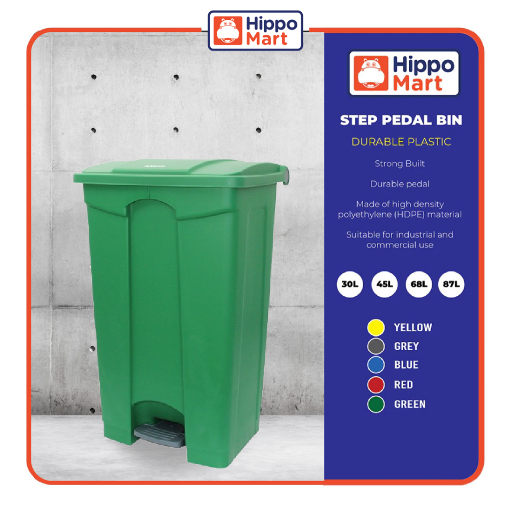 Step On Bin | Plastic Bin | Trash Bin | Dustbin for Kitchen | Rubbish ...