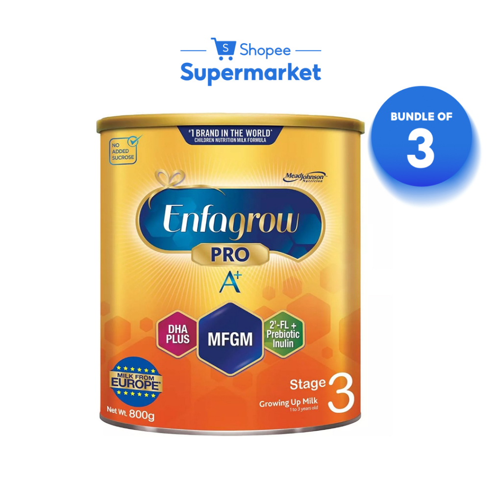 [Bundle of 3] Enfagrow Pro A+ Stage 3 Baby Formula Milk Powder 360DHA ...