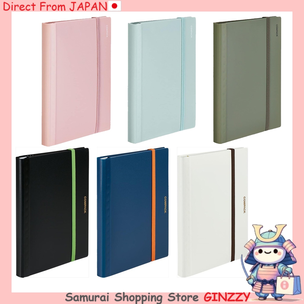 KING JIM Clear File Compact 10 Pockets A4 Bi-Fold Japan Stationery ...
