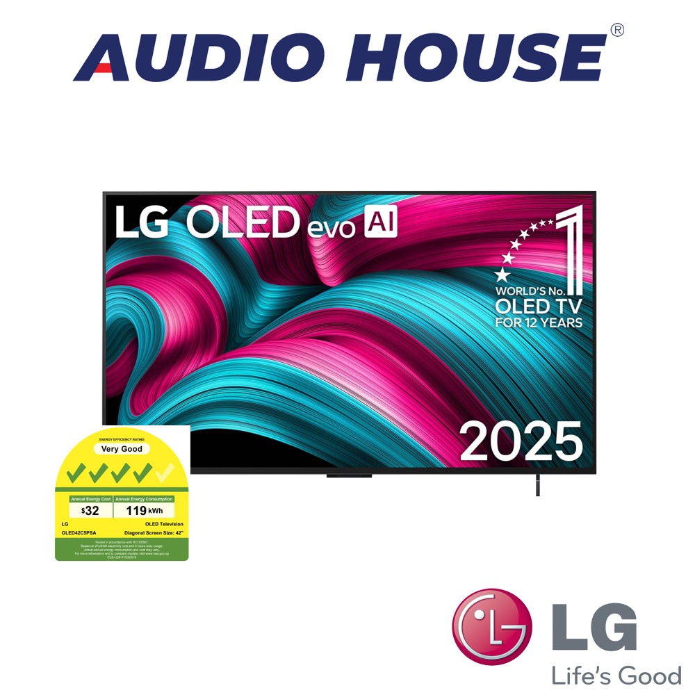LG OLED42C5PSA 42" ThinQ AI 4K OLED evo TV ENERGY LABEL: 4 TICKS 3 ...