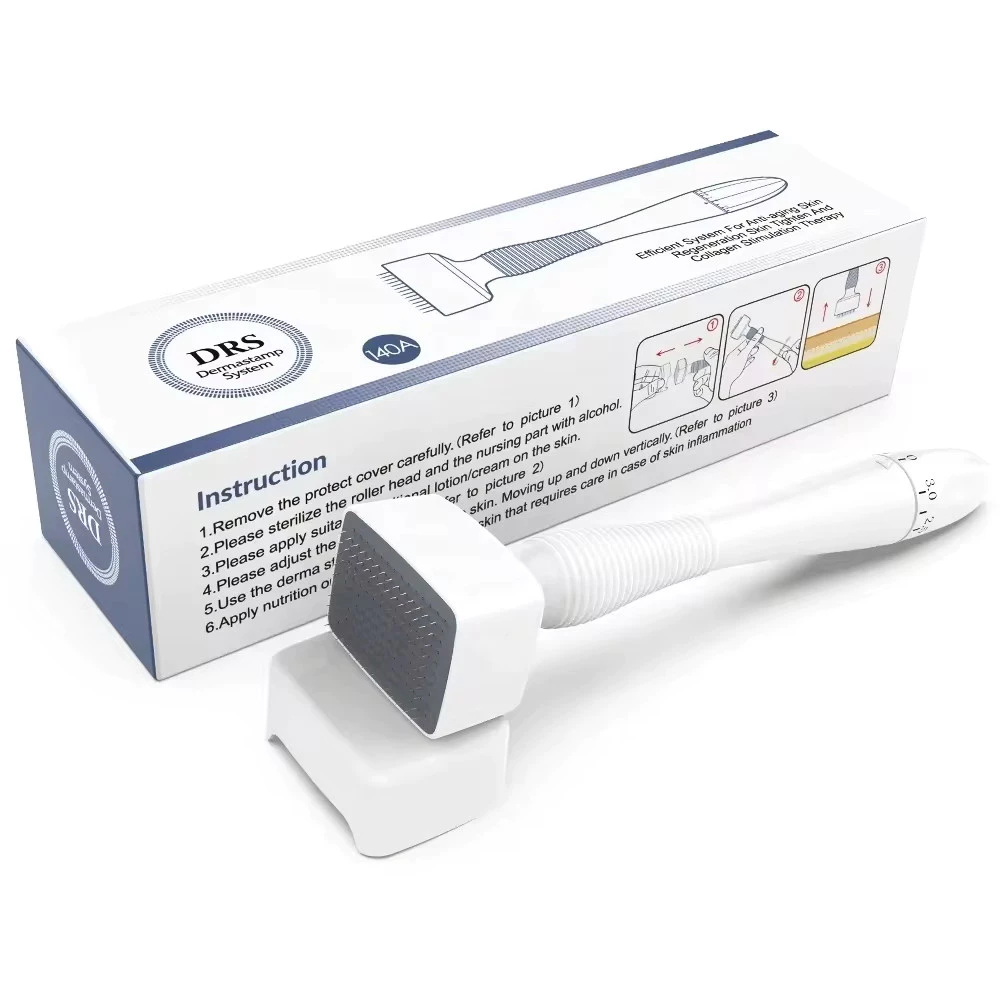 The Derma Stamp Micro Needling skin tool is used to press directly into ...