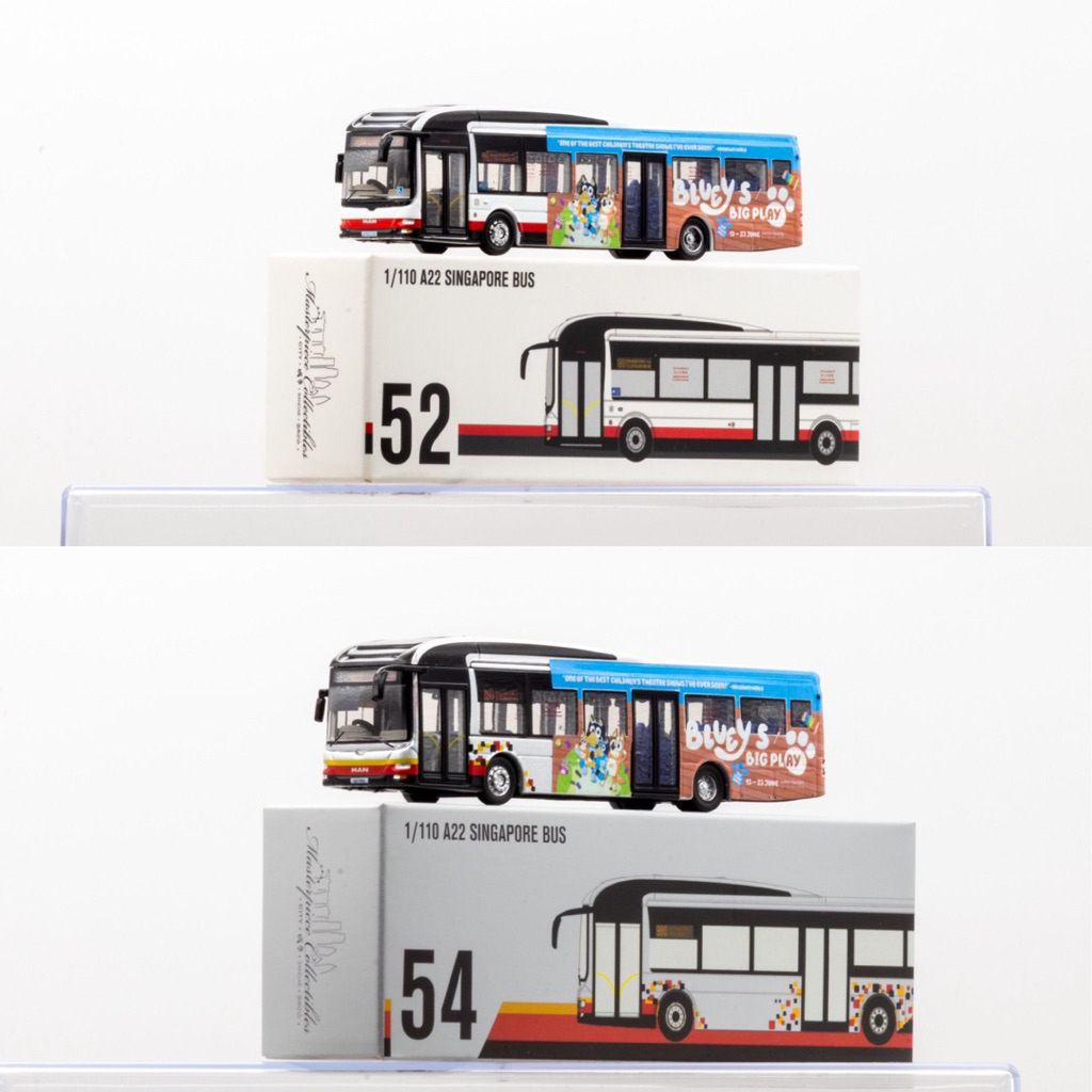 (For Display Only) 1/110 SMRT MAN A22 Advert Singapore Bus (Bluey ...