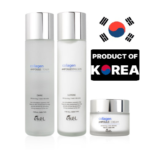 EKEL COLLAGEN AMPOULE TONER EMULSION CREAM famous in Korea | Shopee ...