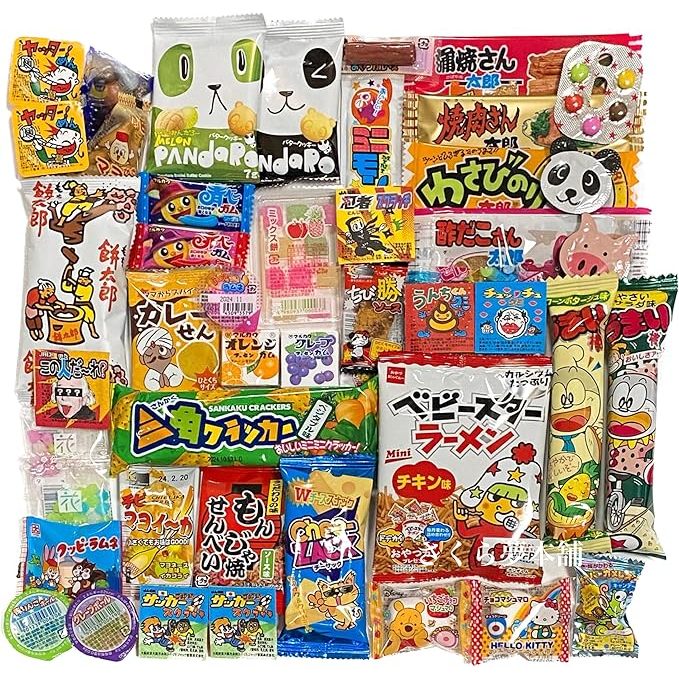 【Direct from Japan】50-piece set of assorted dagashi candy. | Shopee ...