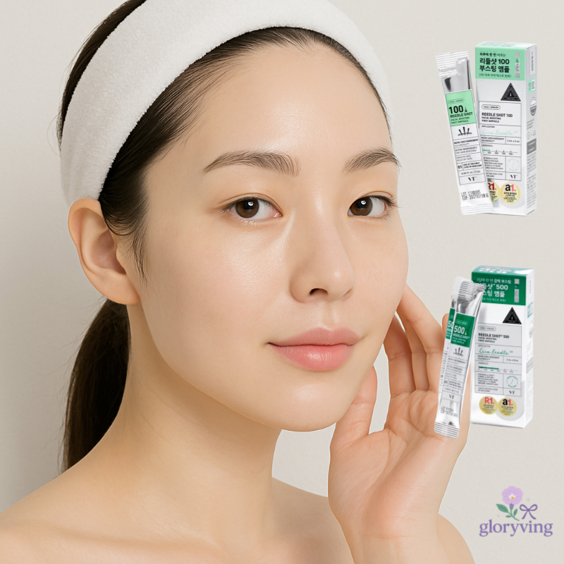 VT Reedle Shot Ampoule 100 / 300 / 500, Micro Needle Facial Booster ...