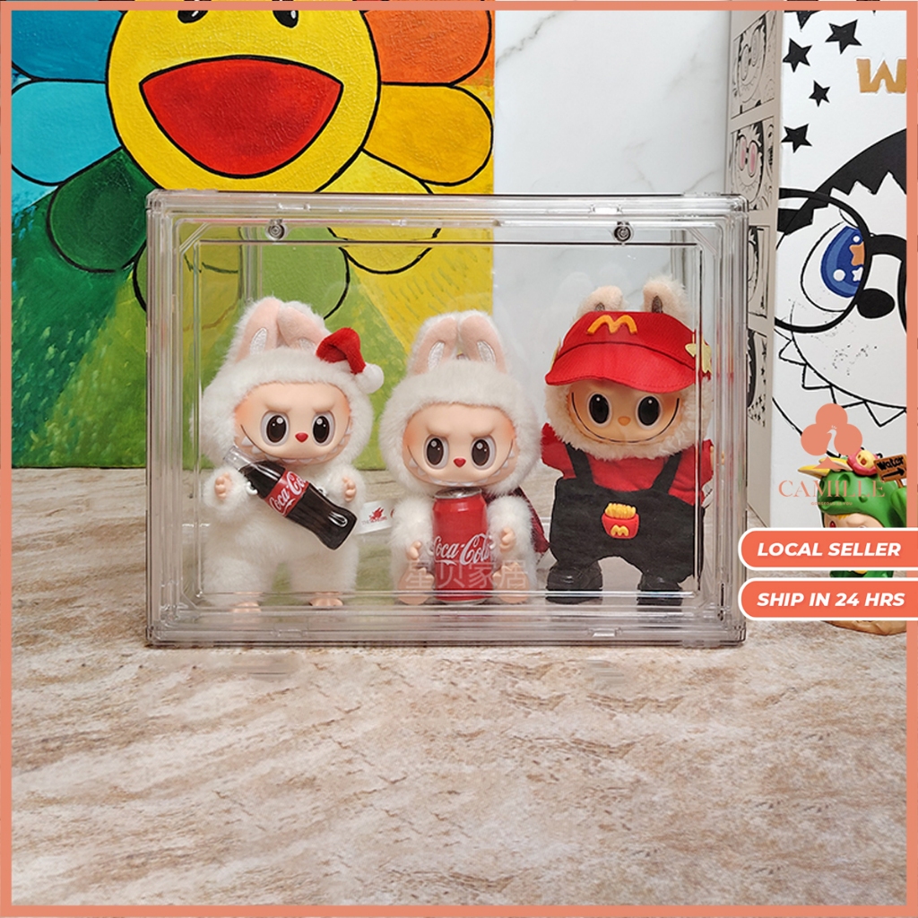 Labubu Vinyl Acrylic Display Box Popmart Case Transparent Blind Box ...