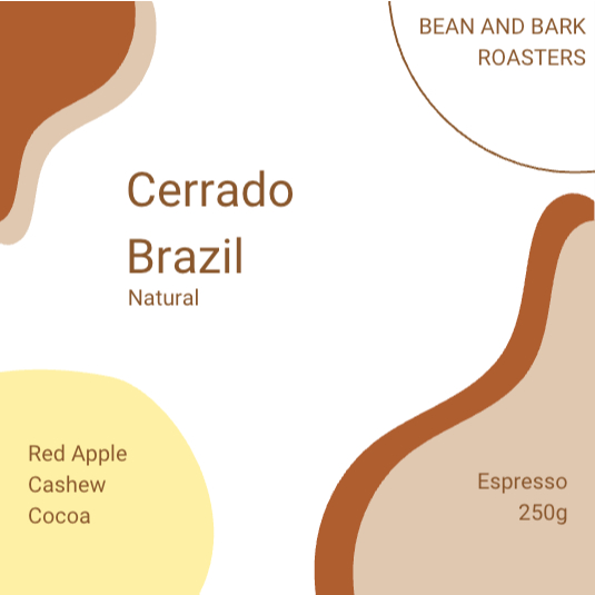 Coffee Bean - Brazil Cerrado (Whole Coffee Bean 250g Packaging for ...