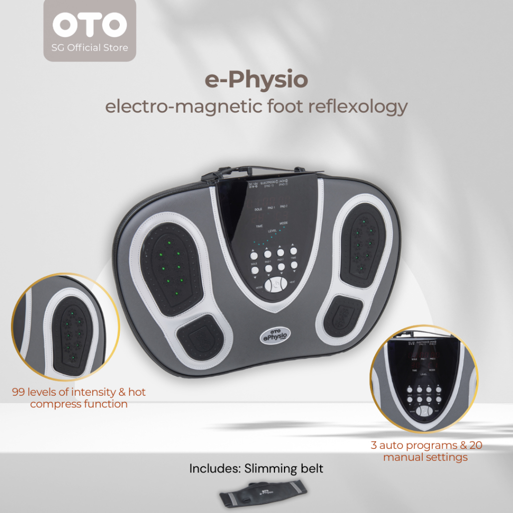 OTO Official Store OTO e-Physio EY-900U Body & Foot Therapy 8 Auto Modes, Adjustable Heat ...