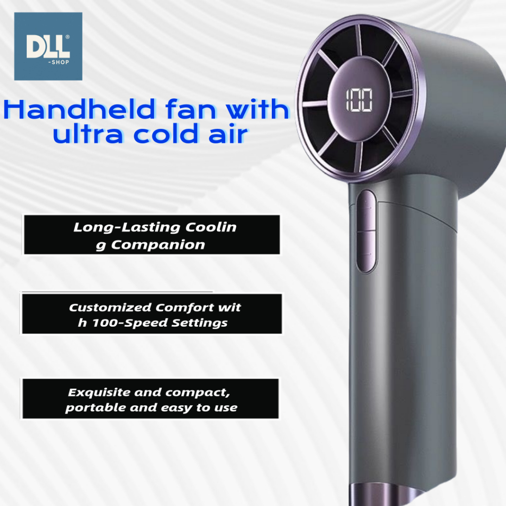 【Local spot goods】Handheld Cold Compress Fan Adjustable Turbo Fan ...