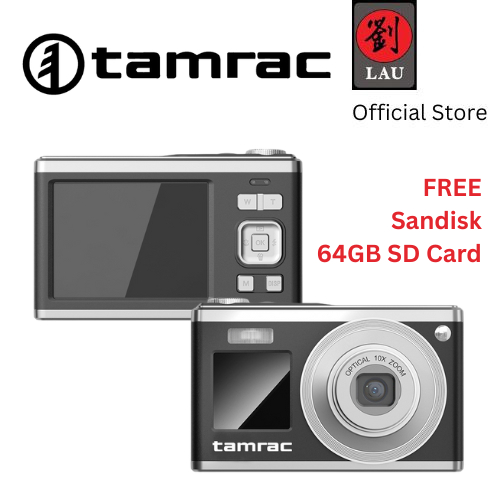 Tamrac TR80 Compact Digital Camera 10x Optical Zoom 60MP 4K LCD Screen | Shopee Singapore