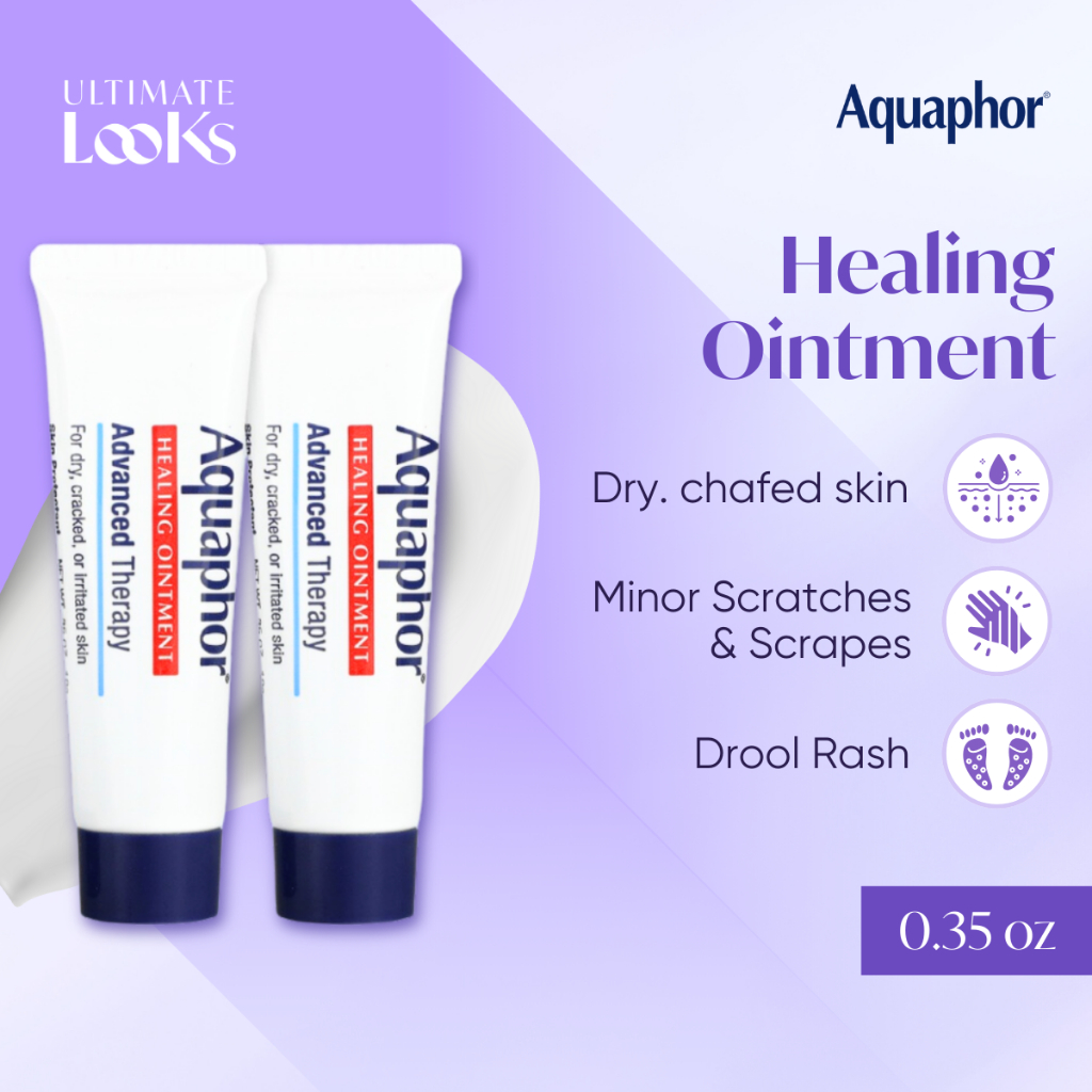 Aquaphor, Advanced Therapy, Healing Ointment, 2 Tubes, 0.35 oz (10 g ...