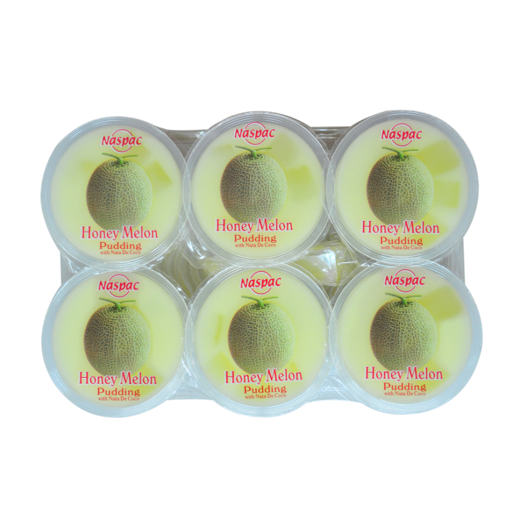 Naspac Honey Melon Pudding with Nata De Coco (6x108g) | Shopee Singapore