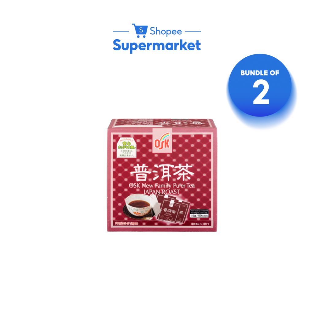 OSK New Family Pu'er Tea Japan Roast (50 Pieces) | Shopee Singapore