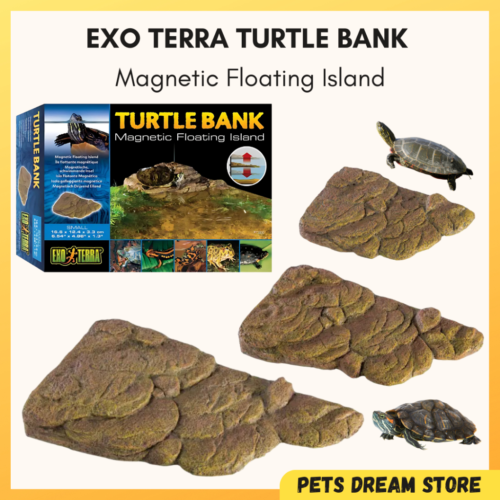 Exo Terra Turtle Magnetic Bank Turtle Magnetic Floating Island S/M/L ...
