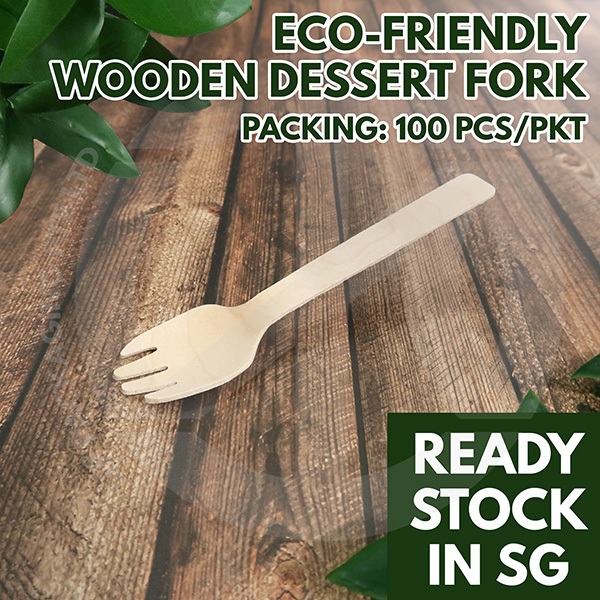 Wooden Dessert Fork 105mm (100pcs) / Spork / Mini Fork / Small Fork ...