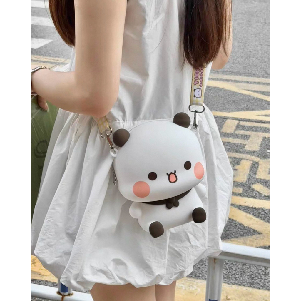 🇸🇬 [SG SELLER] INSTOCK AUTHENTIC PO BUBU DUDU BEAR PANDA SLING BAG SOFT POUCH GIFT SET | Shopee ...