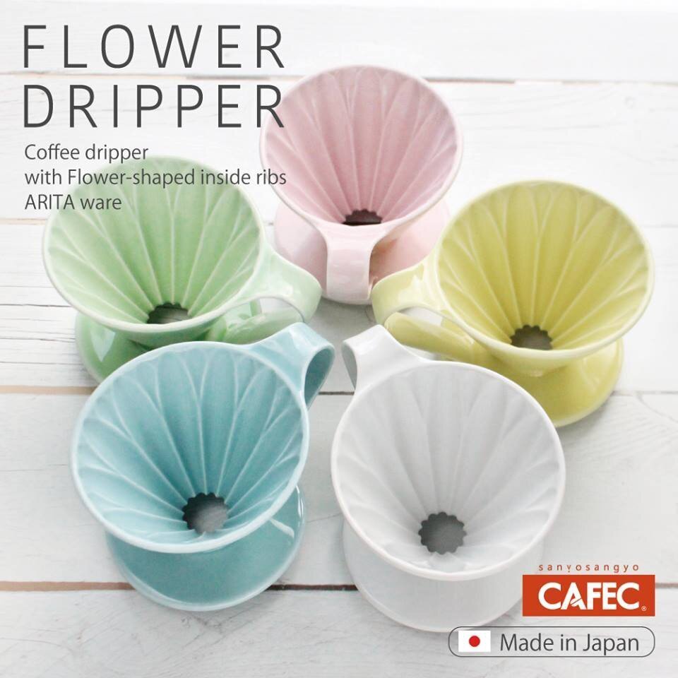 CAFEC Ceramic Flower Dripper | Shopee Singapore
