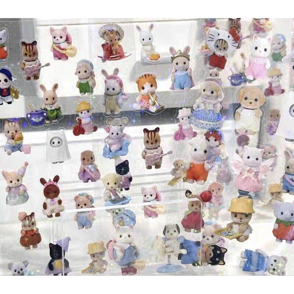 Sylvanian Family Aesthetic Sticker Set | Shopee Singapore