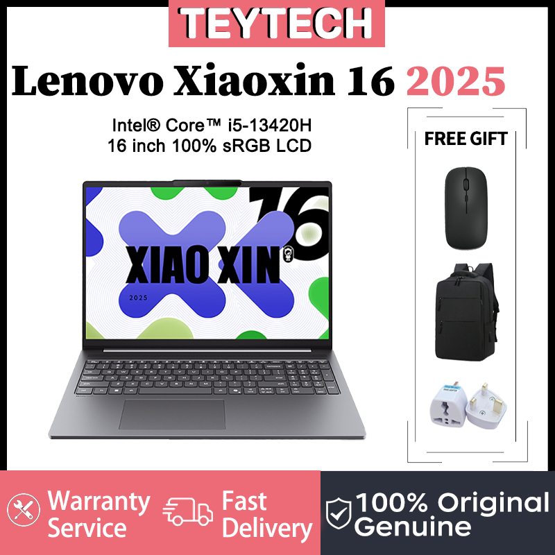 Lenovo Xiaoxin 16 2025 | Intel® Core™ i5-13420H | 16 inch 100% sRGB LCD ...
