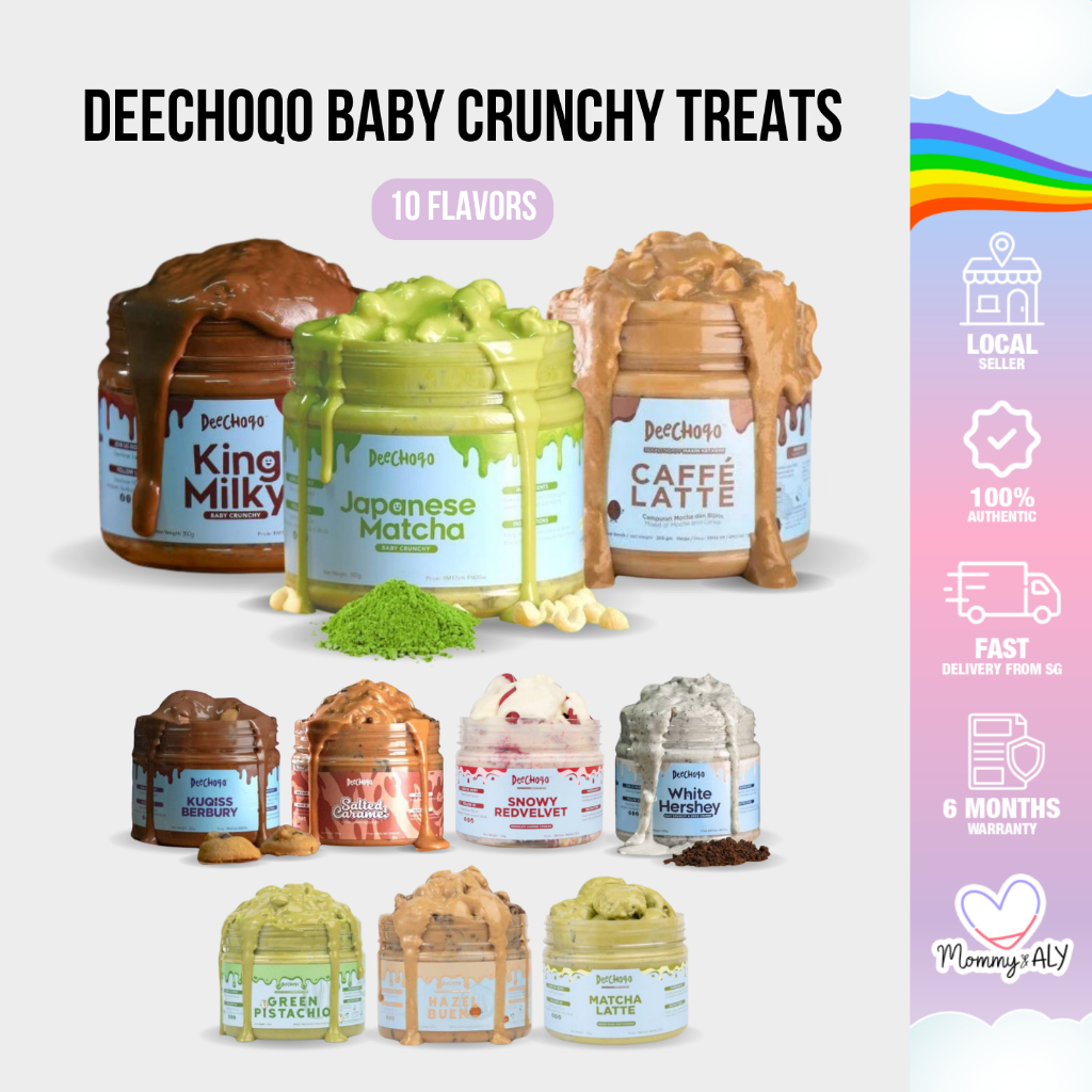 Deechoqo Baby Crunchy Jar Treats - Cookies, Chocolate, Salted Caramel ...