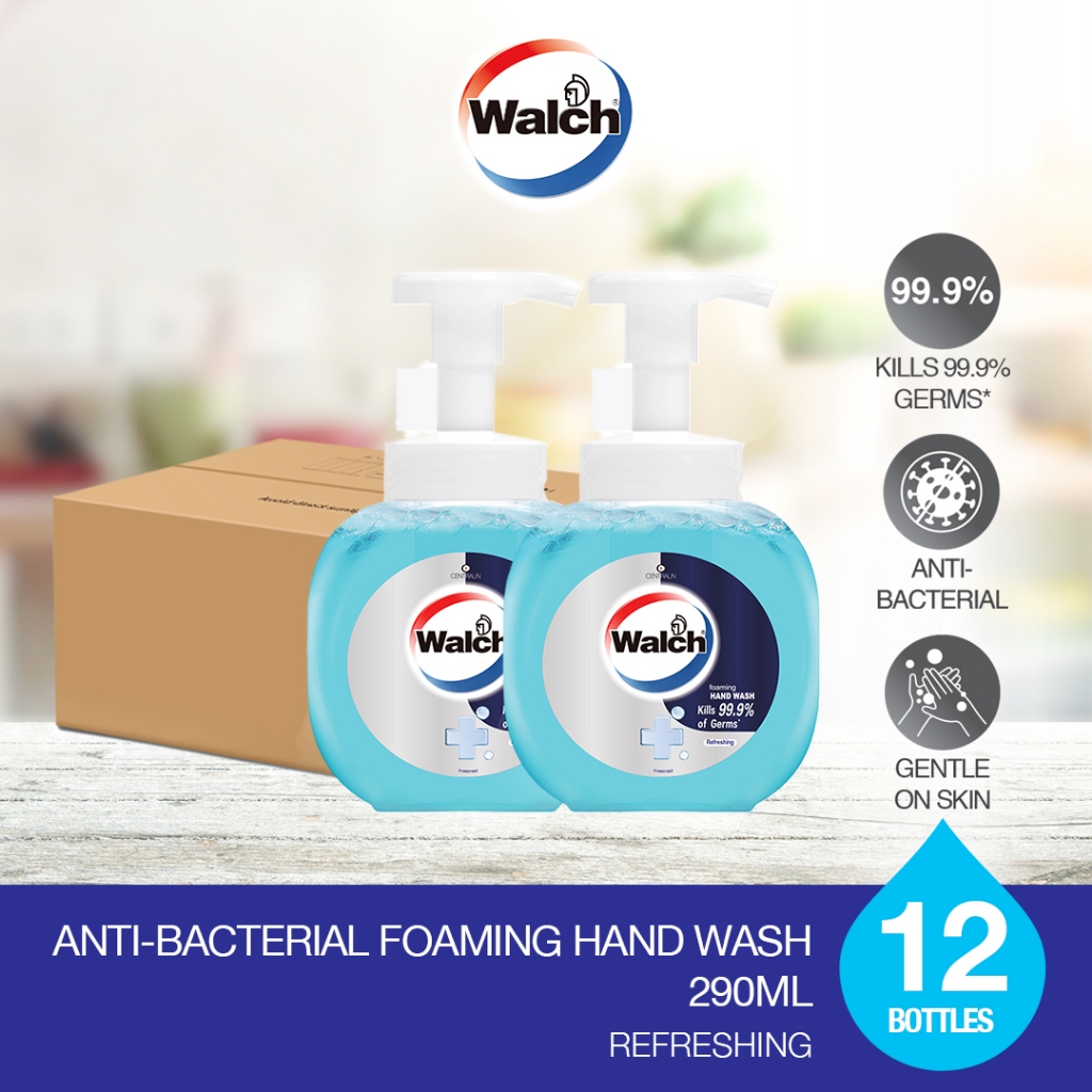 Walch® Anti-bacterial Foaming Hand Wash 290ml x 12 Bottles | Shopee ...