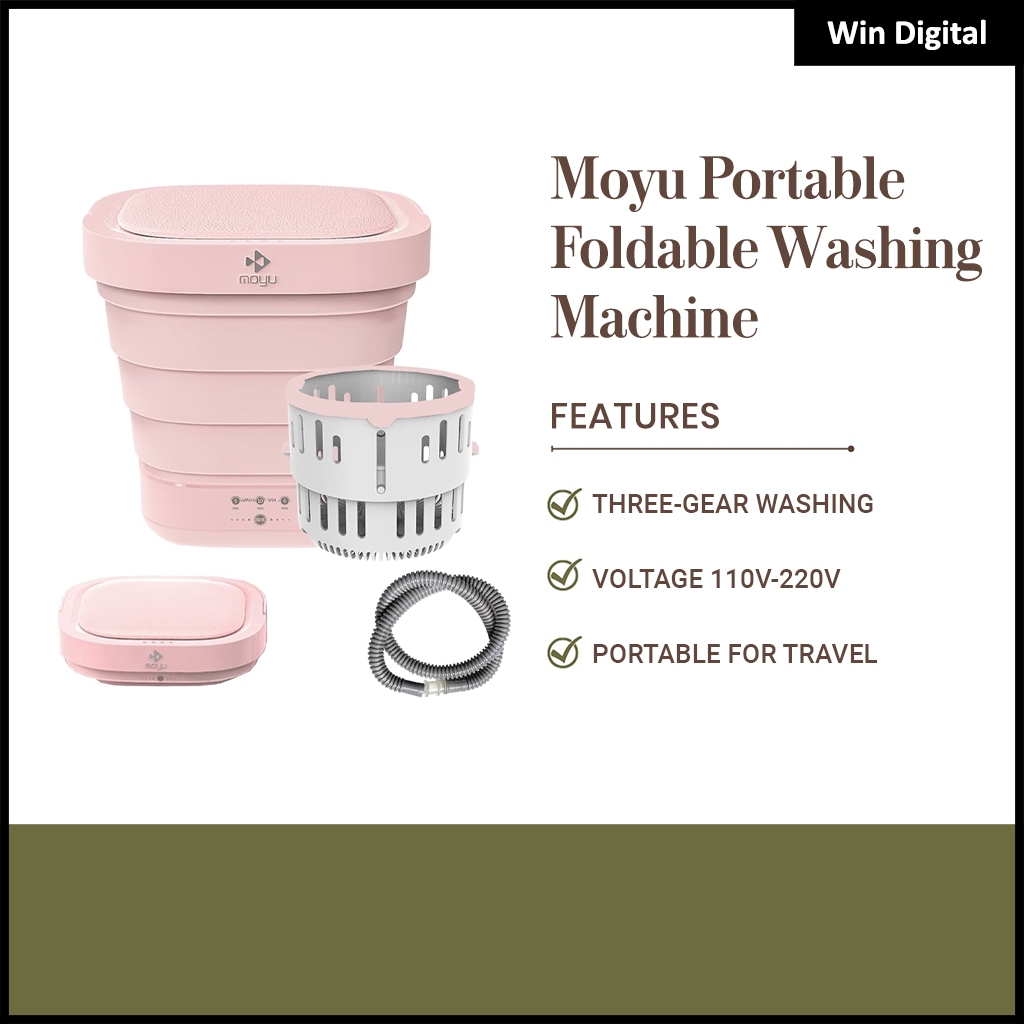 Moyu Portable Foldable Washing Machine Mini Underwear Sock Baby Cloth ...